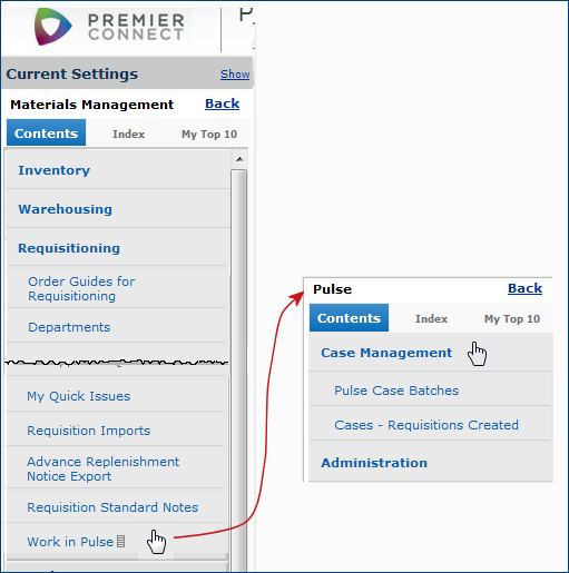 Create Requisitions for Pulse Cases